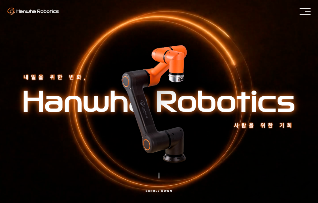 Hanwha Robotics | Korea Web Design
